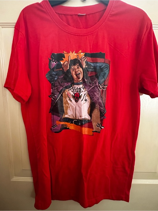 Shirts | Stranger Things Graphic Tee Red Xs Eddie Munson Style Shirt ...